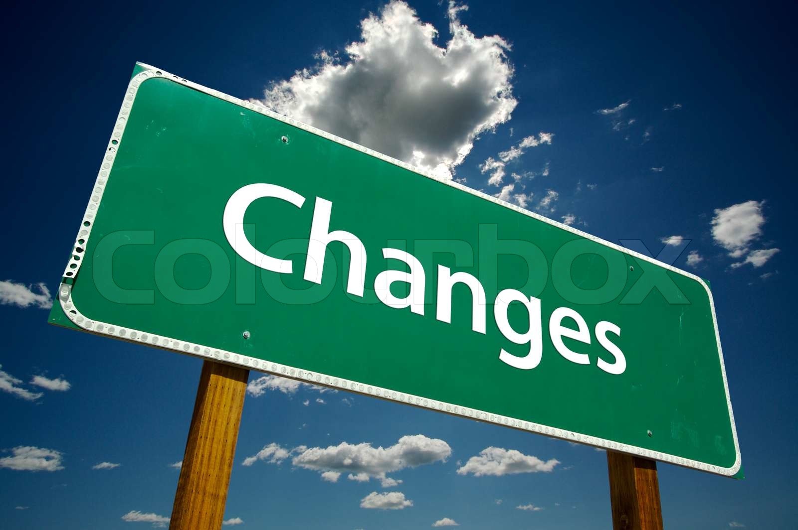 Changes Road Sign | Stock image | Colourbox