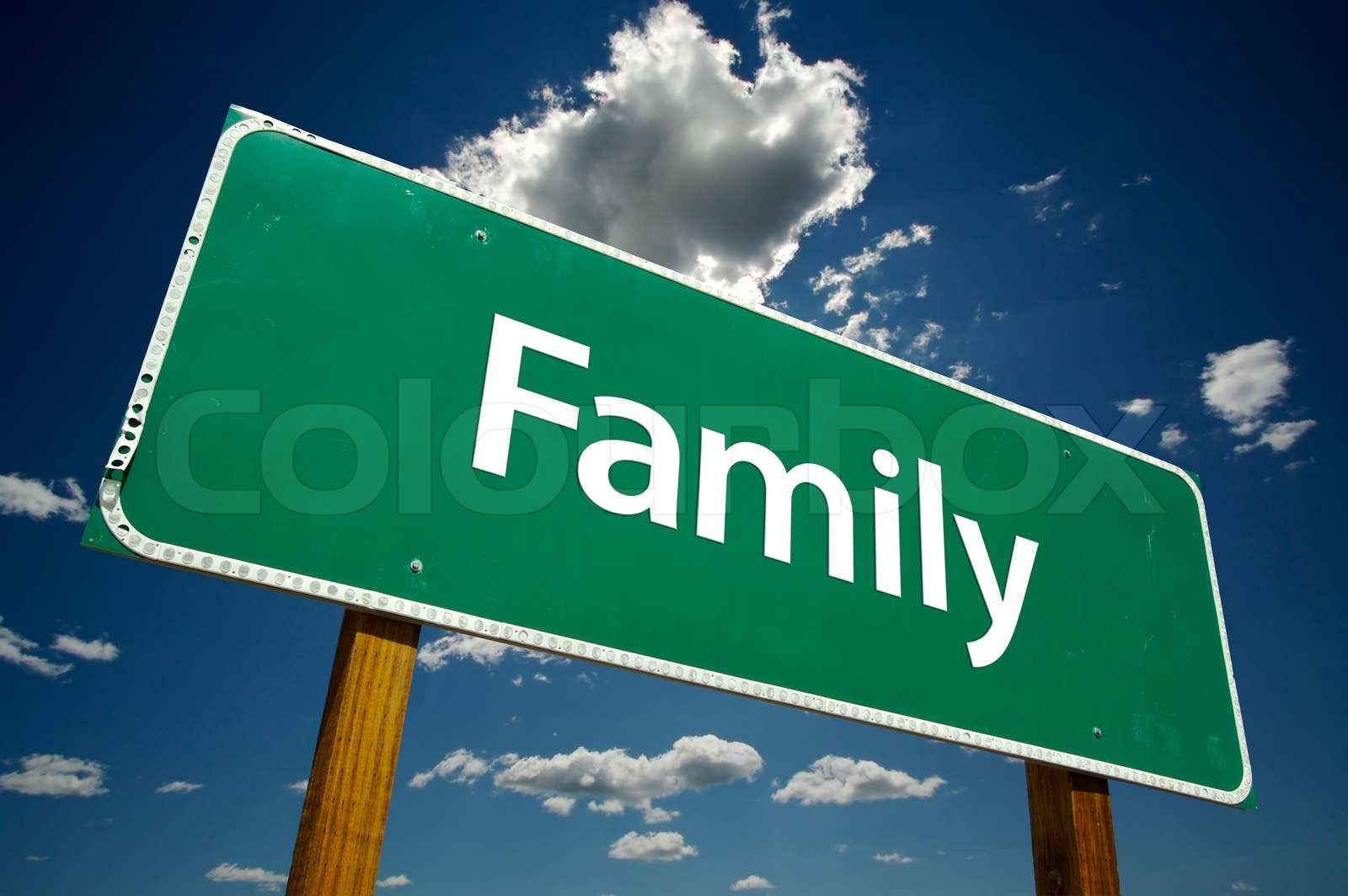 Family Road Sign | Stock image | Colourbox