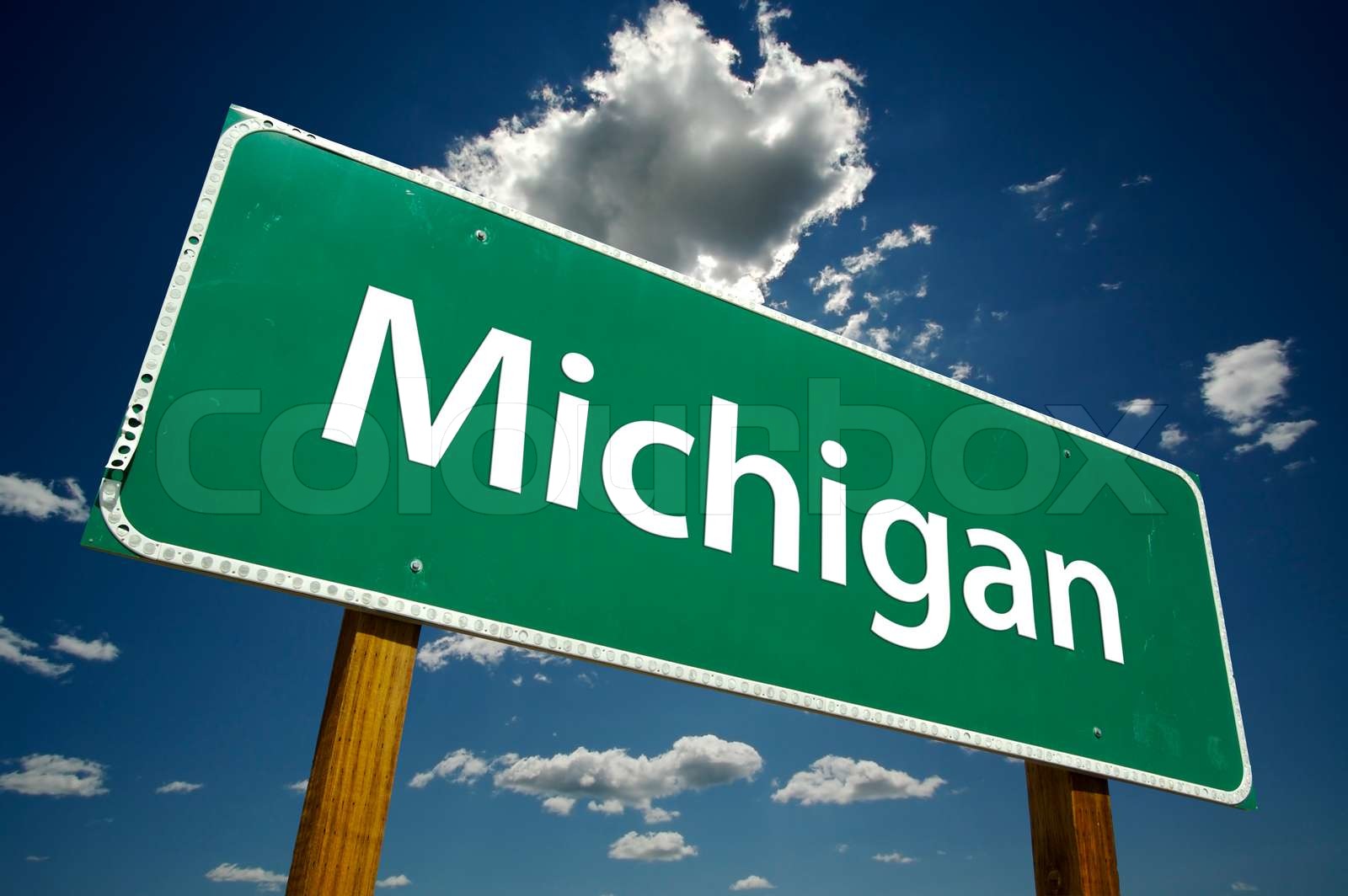 Michigan Road Sign | Stock image | Colourbox