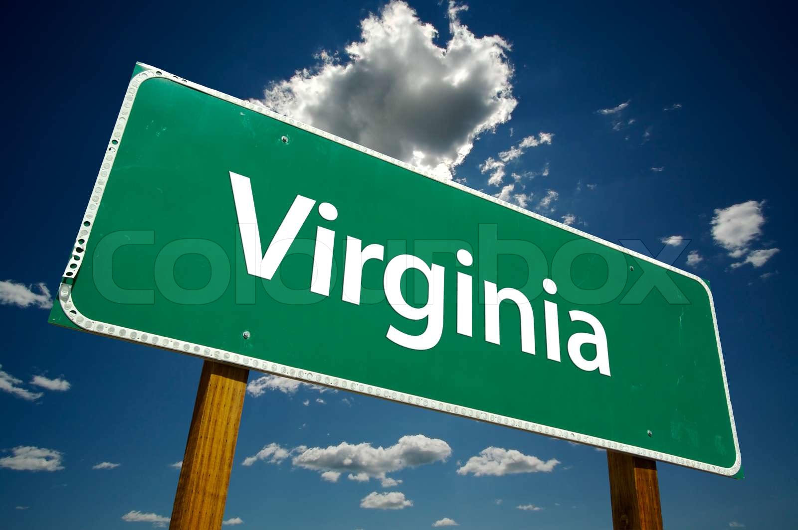 Virginia Road Sign | Stock image | Colourbox