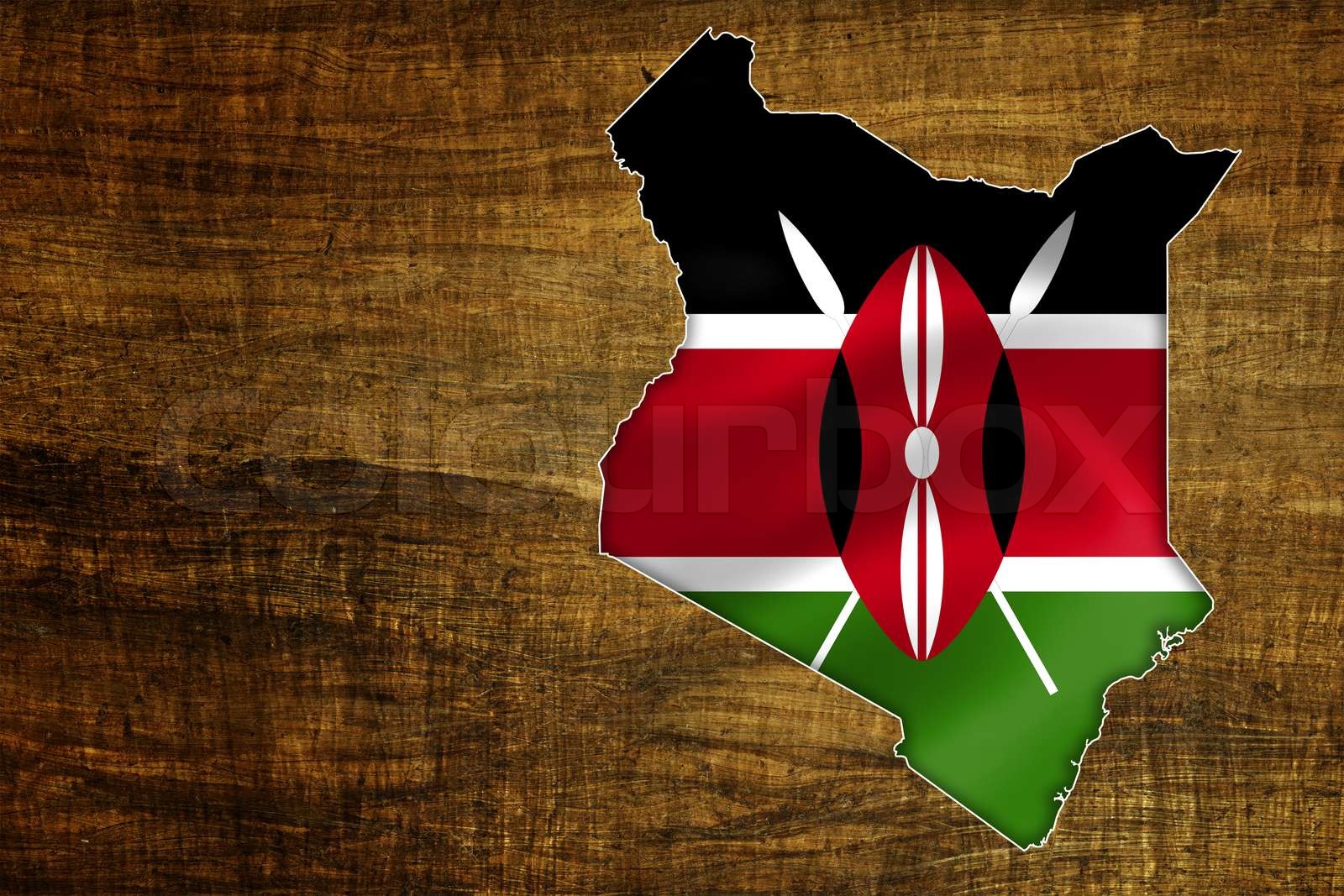 Kenya Map Design | Stock image | Colourbox