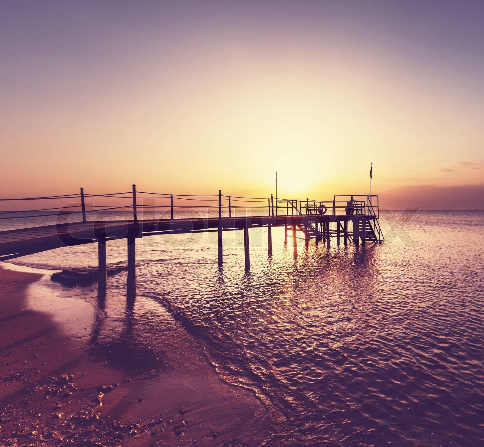 Boardwalk on beach | Stock image | Colourbox