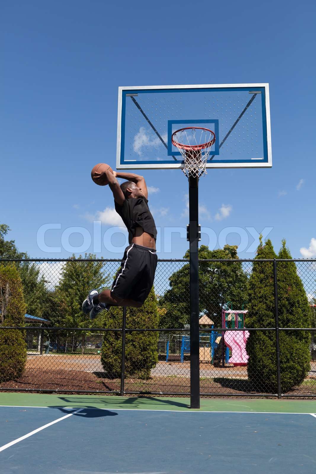 Basketball Player Dunking | Stock image | Colourbox