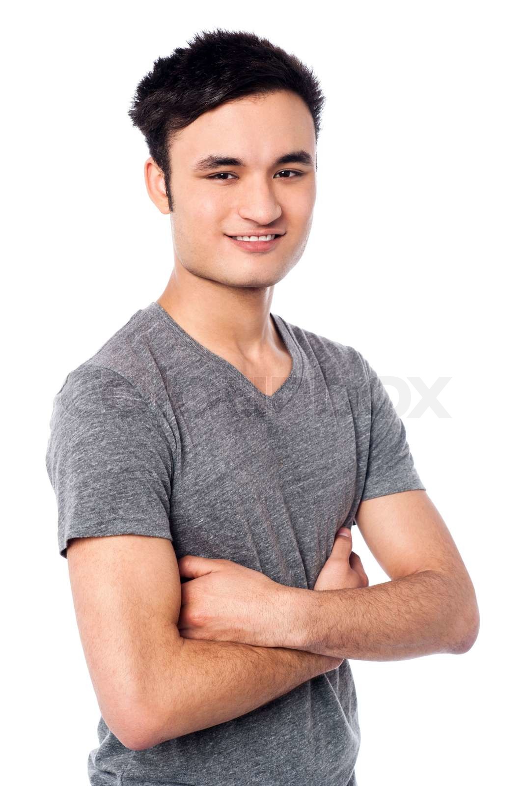 Smart guy posing with confidence | Stock image | Colourbox