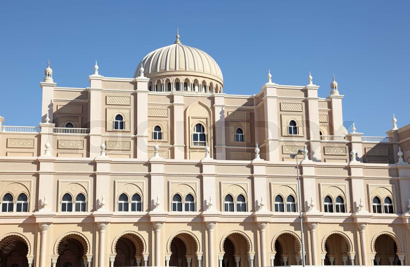 Traditional Arabic architecture in Sharjah City, United Arab Emirates ...