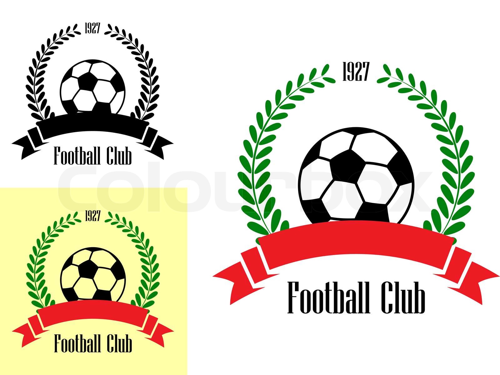 Football club emblems | Stock vector | Colourbox