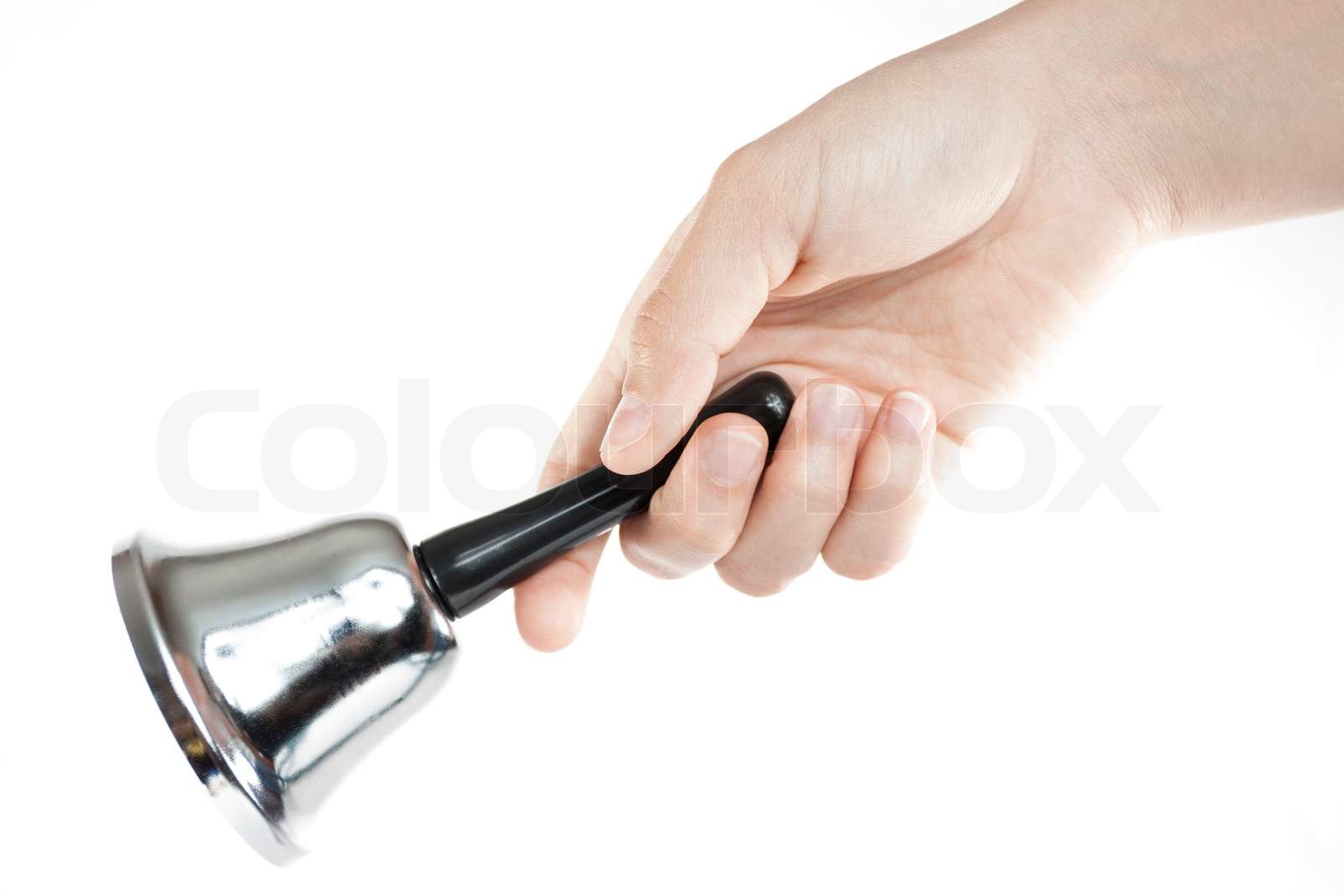 Handing a bell | Stock image | Colourbox