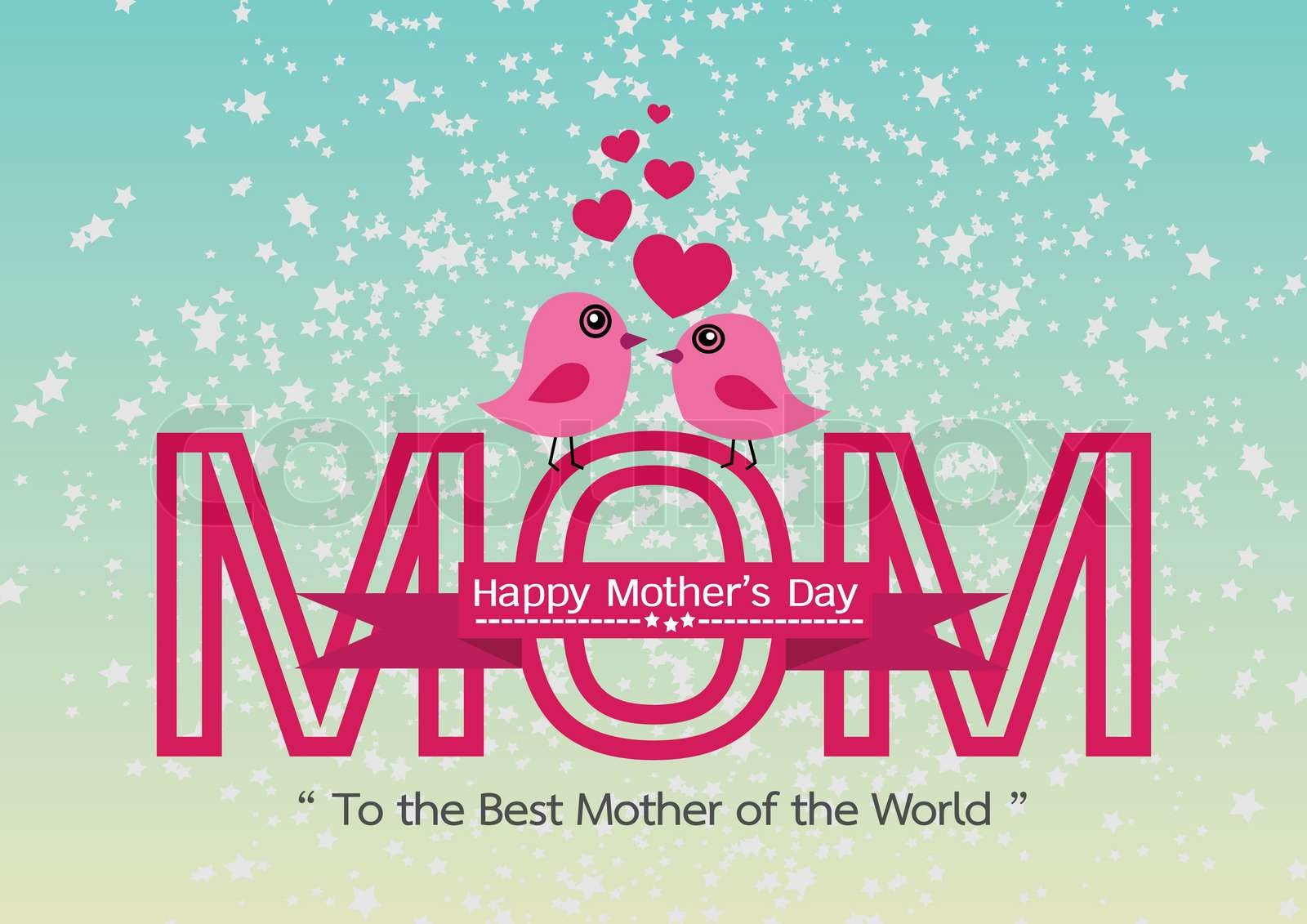 Happy mothers day Greeting card design for your mom | Stock vector ...