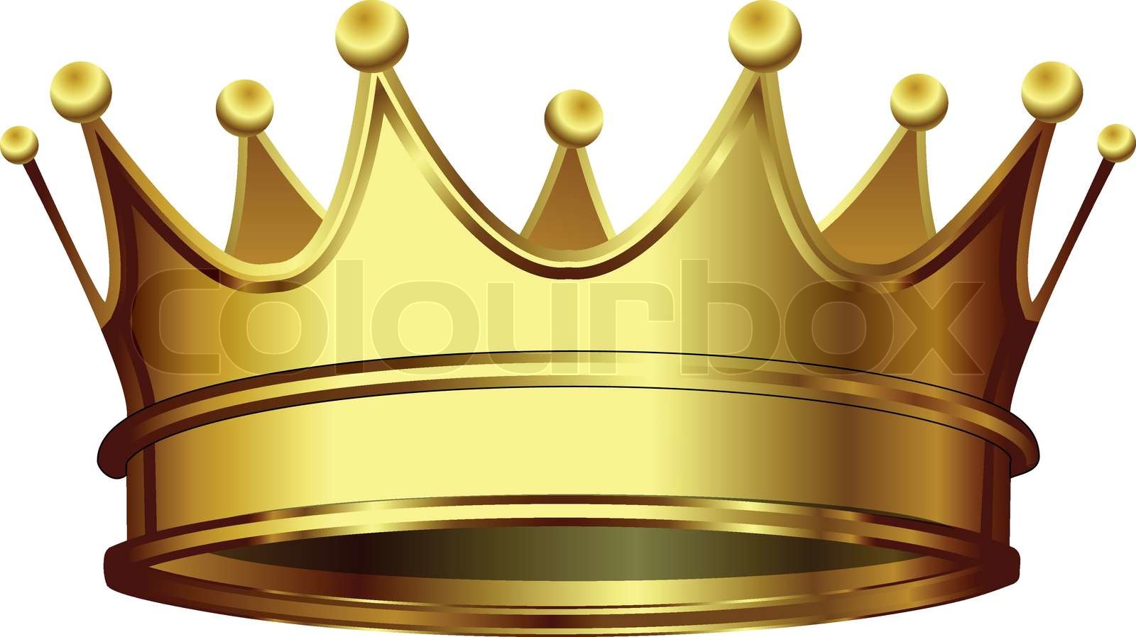 Goldene Krone | Stock-Vektor | Colourbox