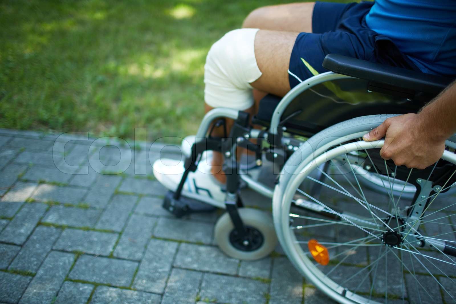 Wheelchair walk | Stock image | Colourbox