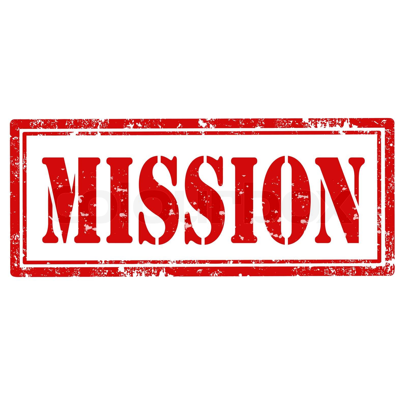 Mission-stamp | Stock vector | Colourbox