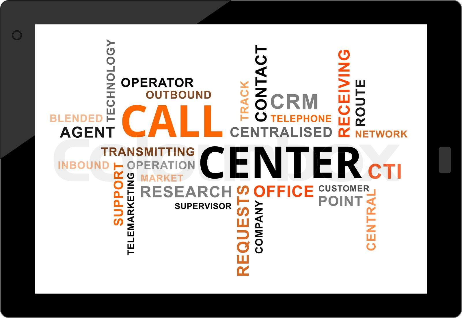 Word Cloud - Call Center | Stock vector | Colourbox