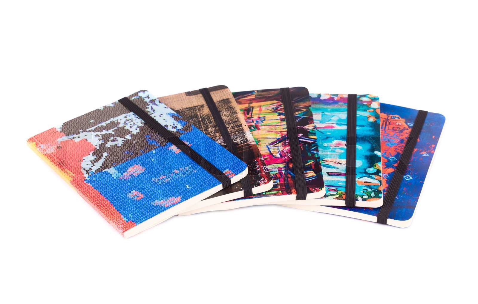 Close up of copy-book bunch. | Stock image | Colourbox