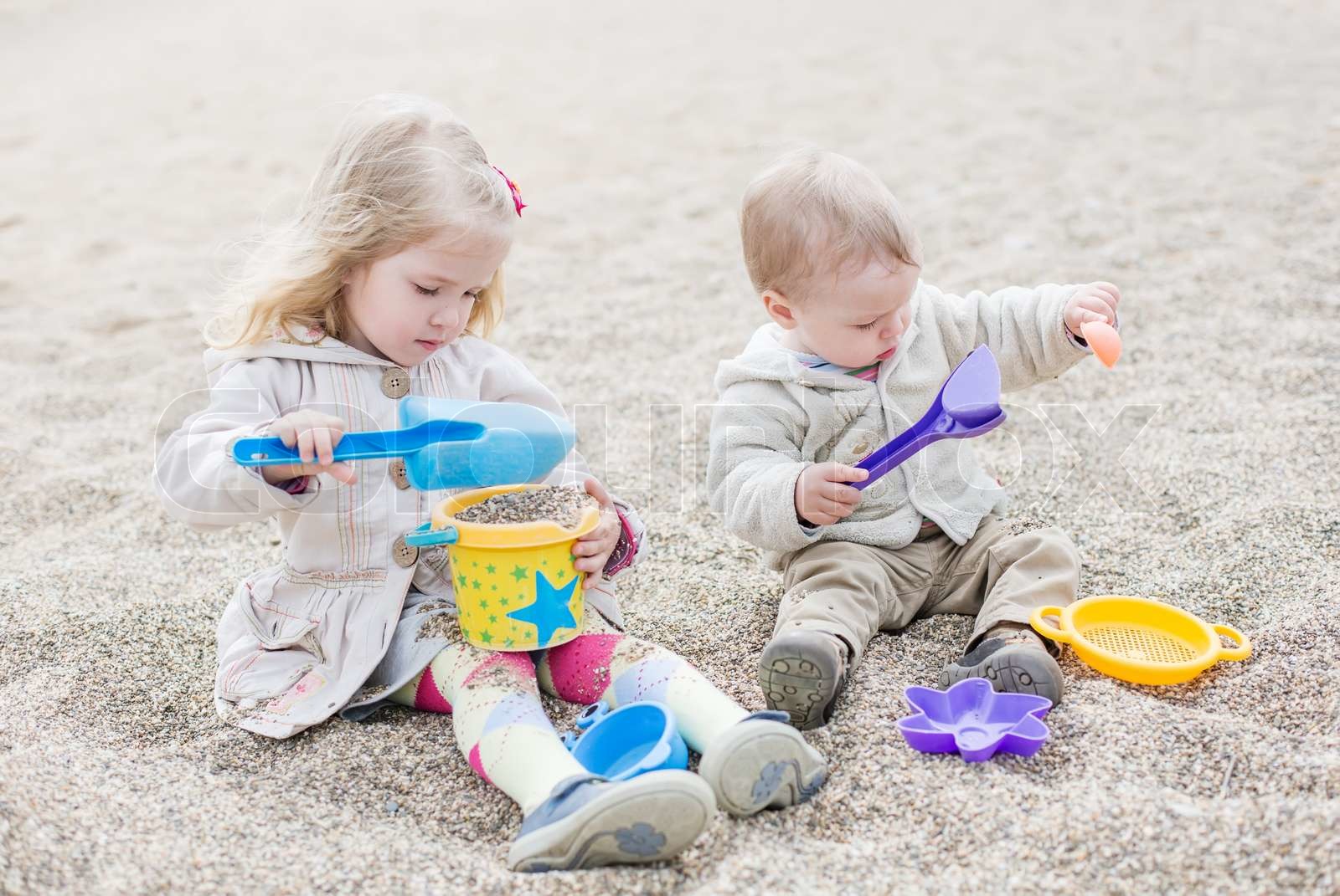 cute little kids playing | Stock image | Colourbox