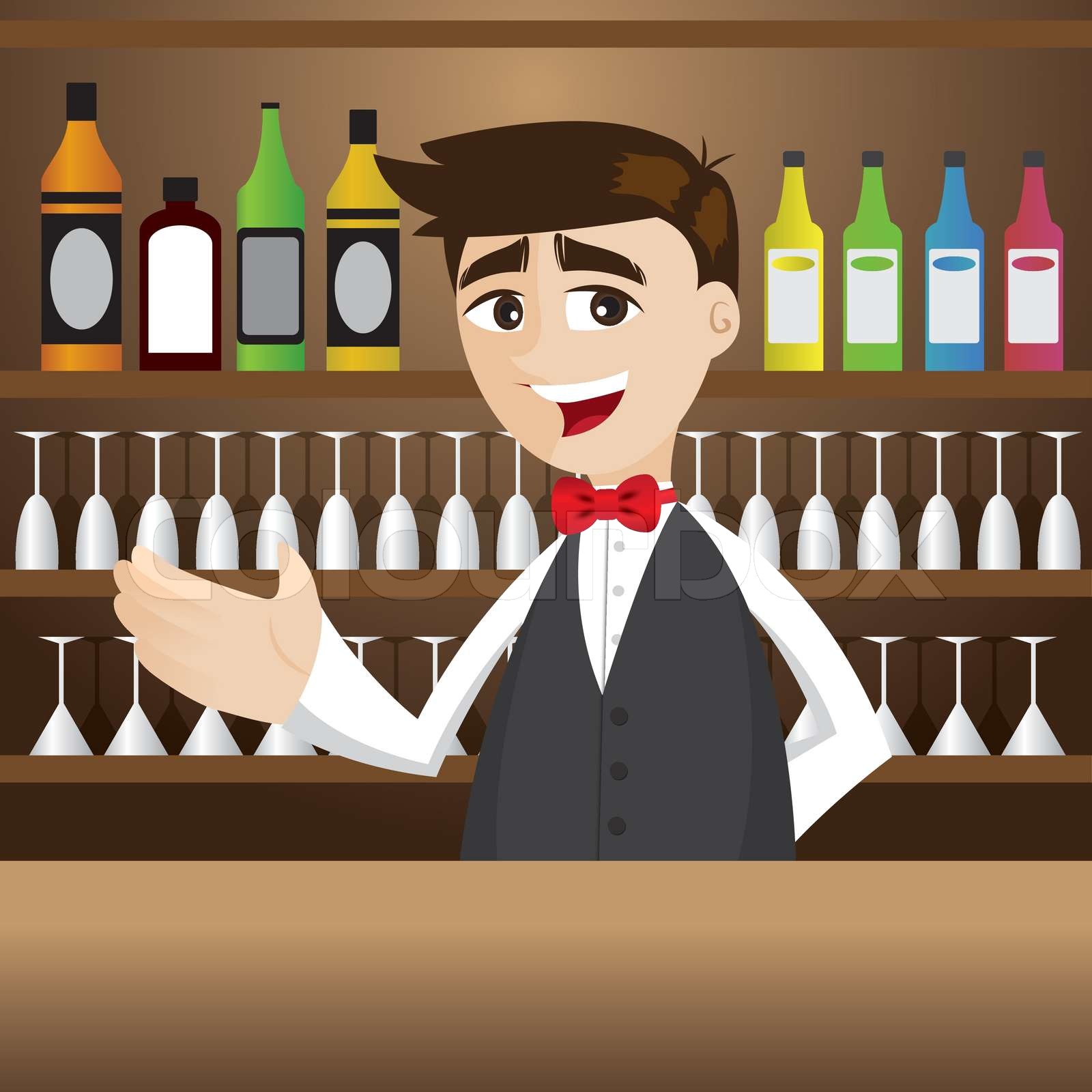 Bartender Cartoon