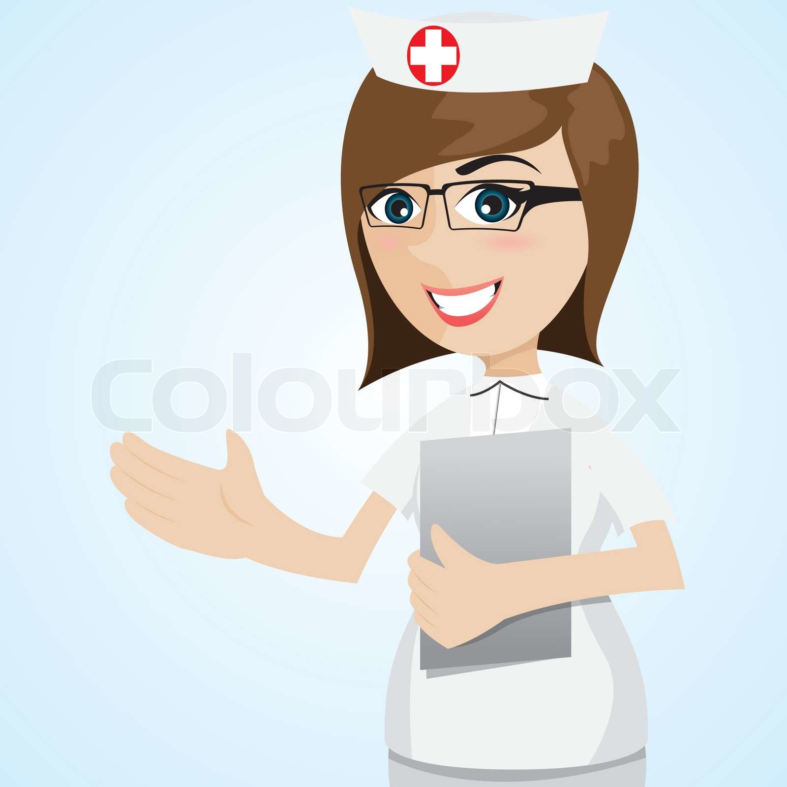 hospital, sygeplejerske, vektor | Stock vektor | Colourbox