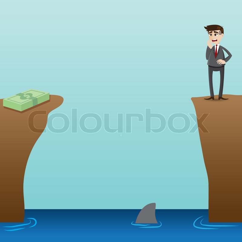 Illustration of cartoon desperate ... | Stock vector | Colourbox