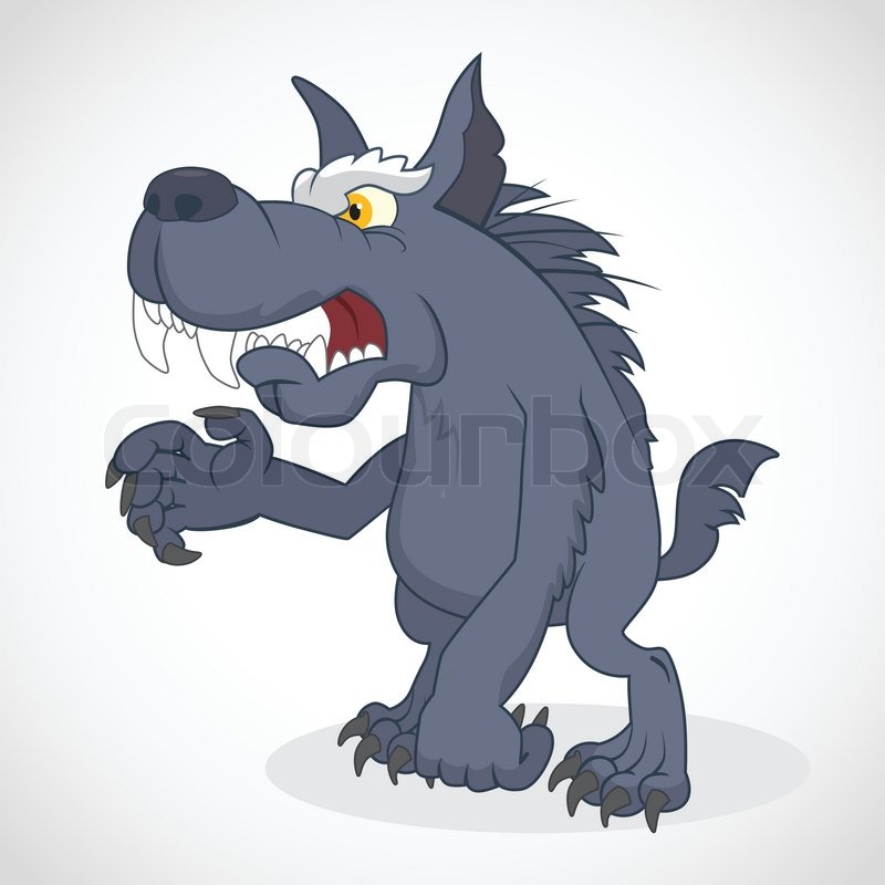 Funny cartoon Werewolf. Vector ... | Stock vector | Colourbox