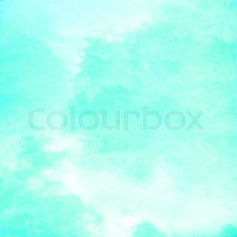 Cyan cloud background texture | Stock image | Colourbox
