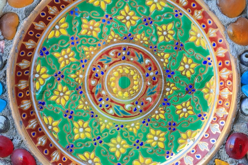 The Thai culture texture of ceramic ... | Stock Photo | Colourbox