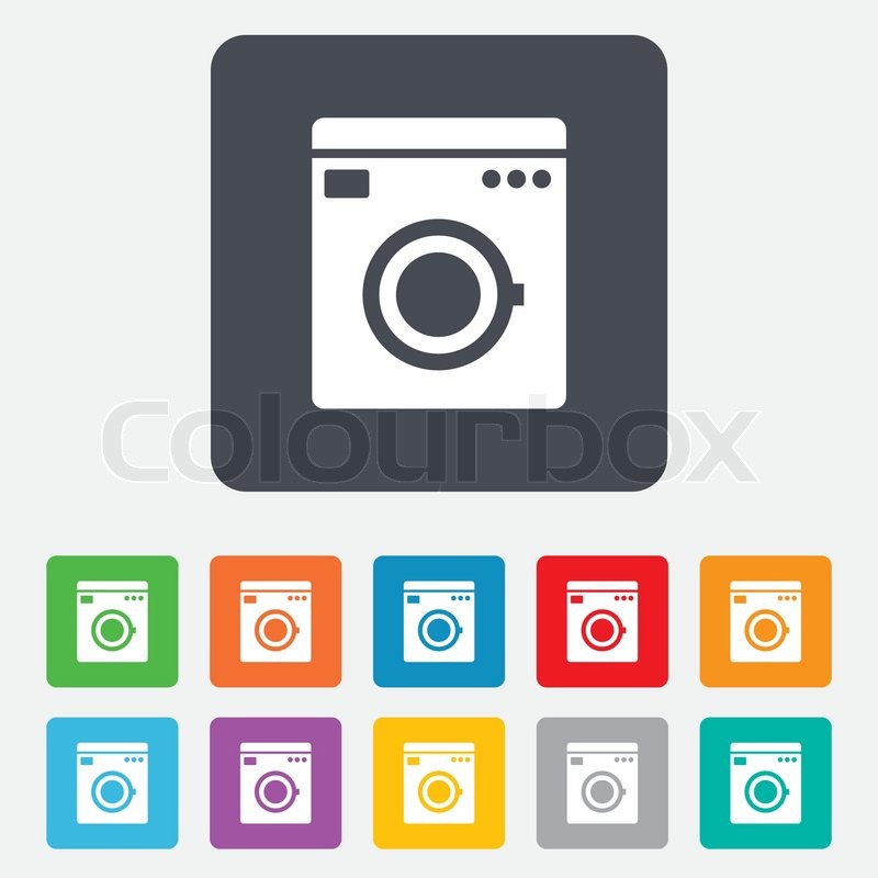 Waschmaschine Symbol. ... | Stock-Vektor | Colourbox