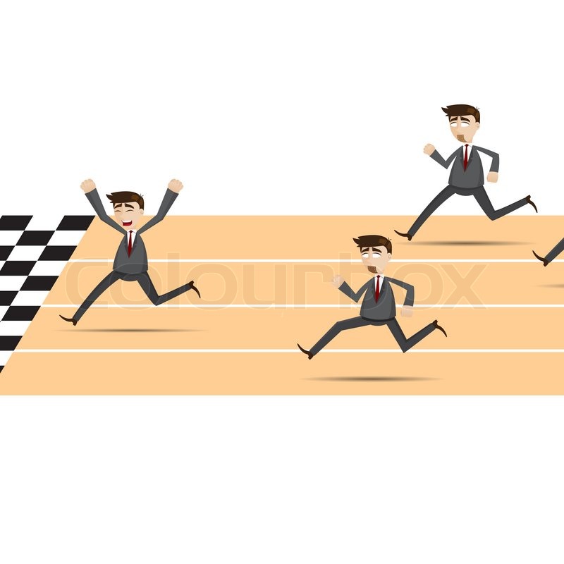 Illustration of cartoon racing ... | Stock vector | Colourbox