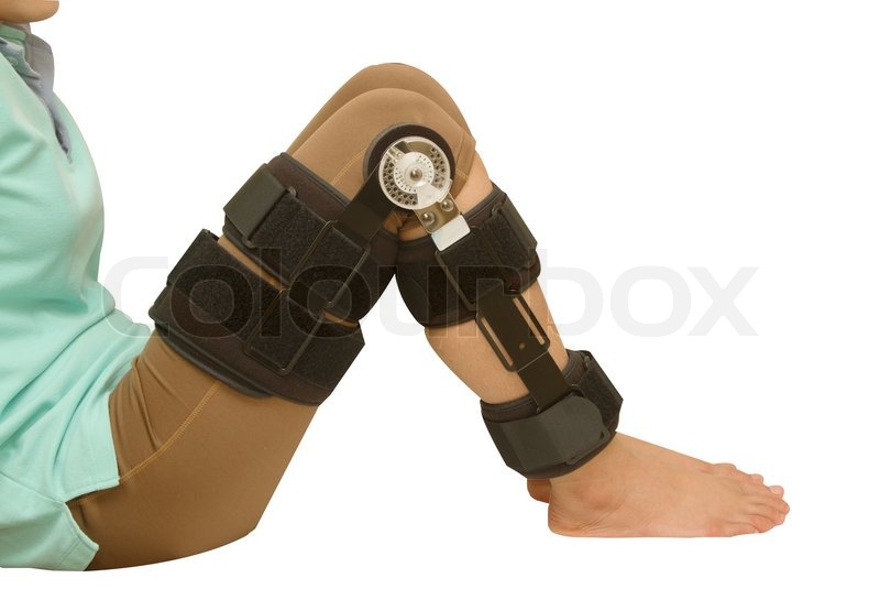 Adjustable angle knee brace support for ... | Stock image | Colourbox