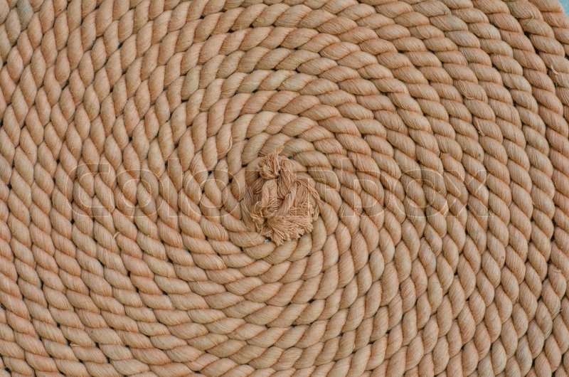 Close up of brown rope for background ... | Stock image | Colourbox