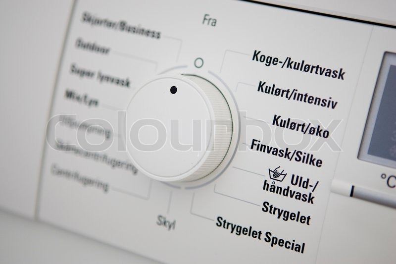Knob of a washing machine | Stock image | Colourbox