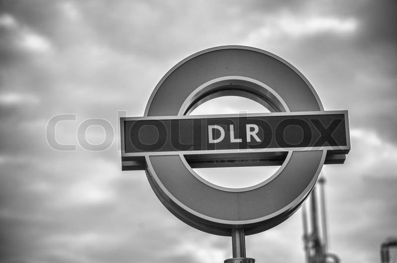 LONDON - SEP 28: DLR Sign, Docklands ... | Stock image | Colourbox