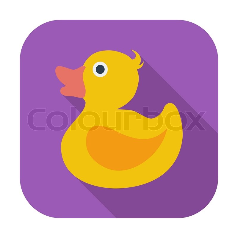 Ente Flache Symbol Stock Vektor Colourbox
