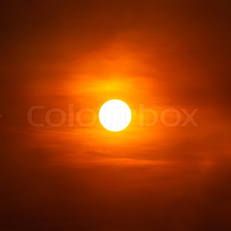 Big sun on the sky | Stock image | Colourbox