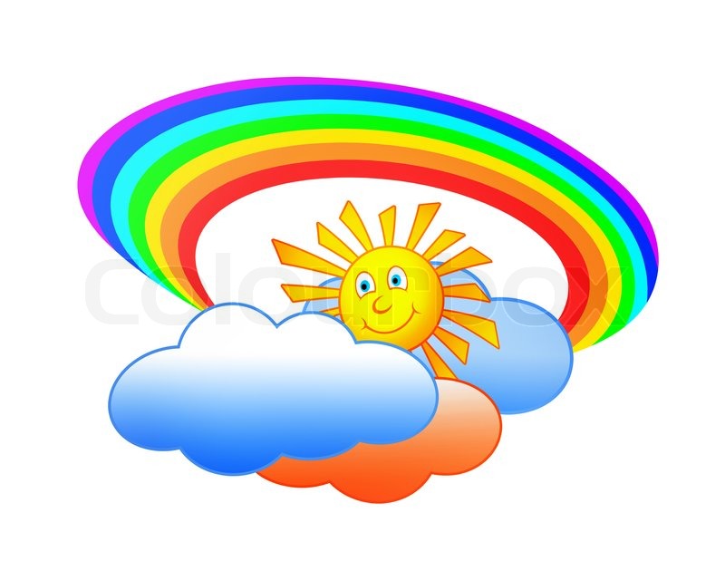 Sun Cloud Rainbow Clipart
