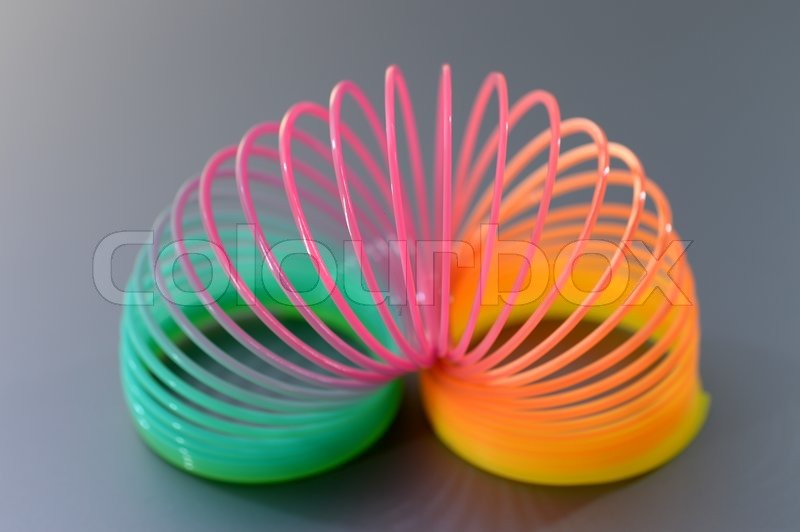 A close up shot of a slinky toy | Stock image | Colourbox
