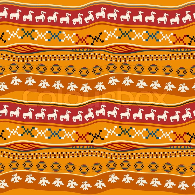 Seamless pattern with Mexican texture | Stock Vector | Colourbox