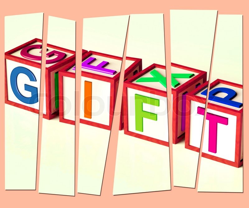 Gift Letters Meaning Giveaway Present ... | Stock image | Colourbox