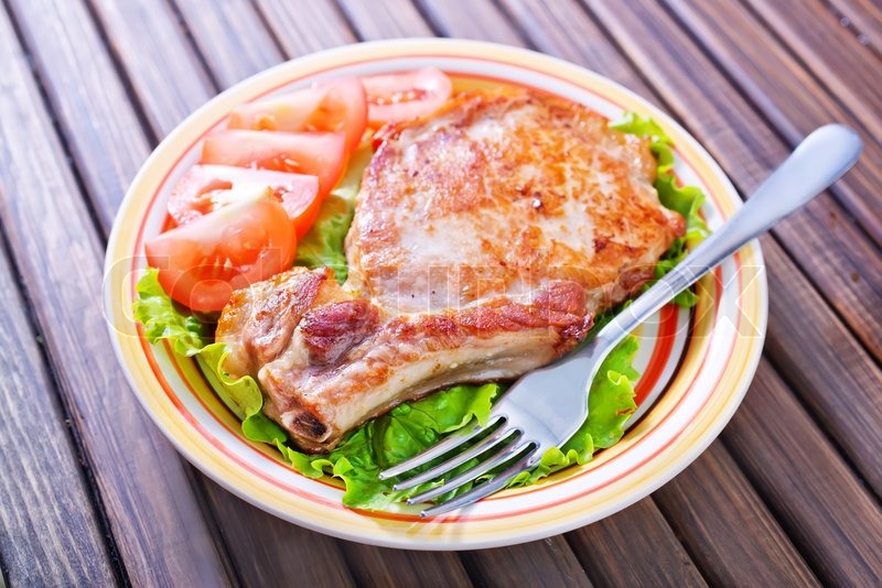 Fried meat | Stock image | Colourbox
