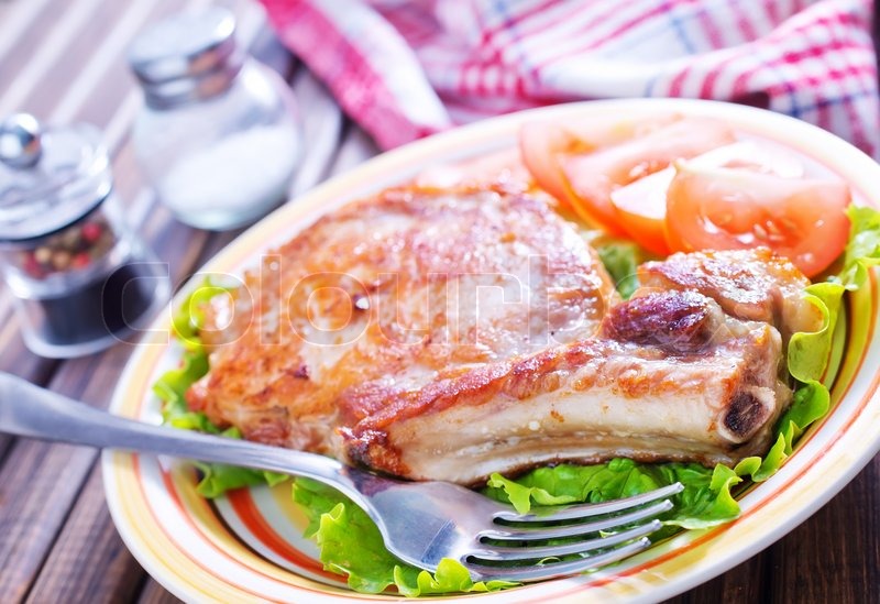 Fried meat | Stock image | Colourbox
