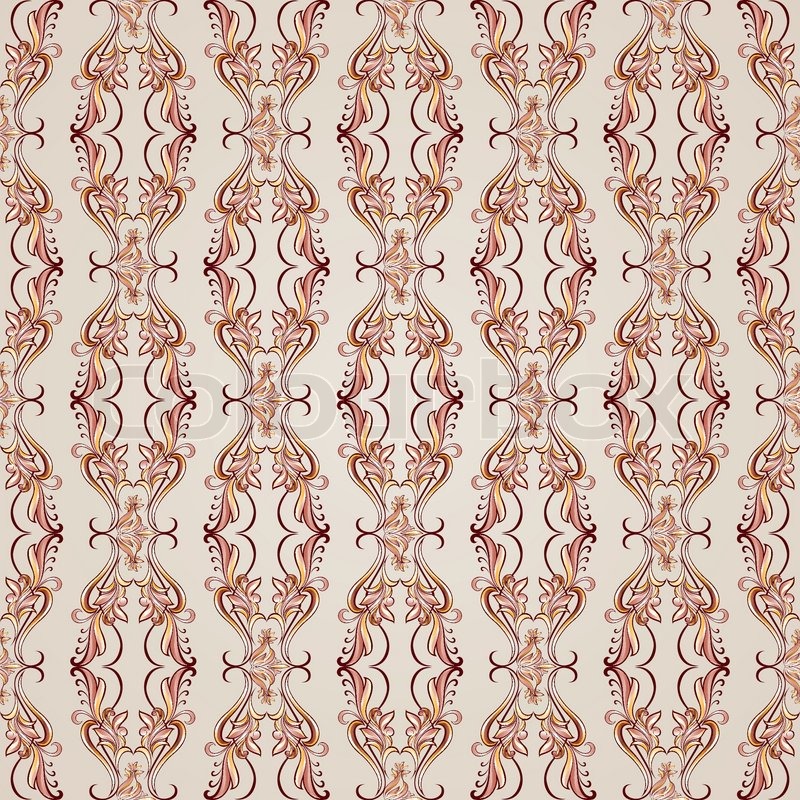 Seamless pattern with florid elements ... | Stock vector | Colourbox