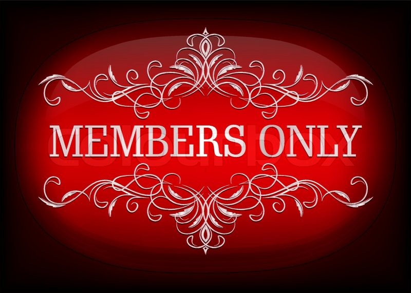 VIP design. Members only. Vector ... | Stock vector | Colourbox