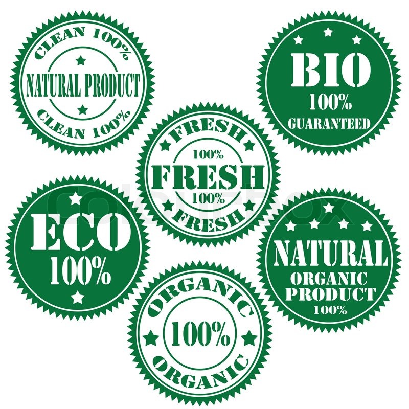 Set of green rubber stamps with text ... | Stock vector | Colourbox