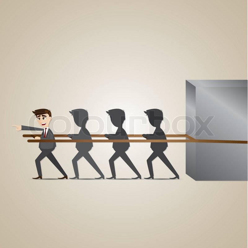 Illustration of cartoon leadership ... | Stock vector | Colourbox