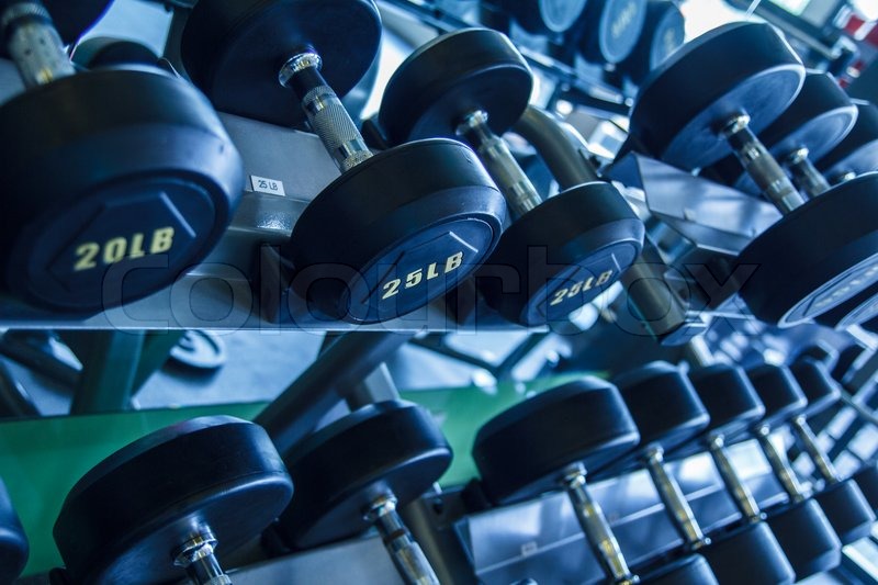 Gym weights | Stock image | Colourbox