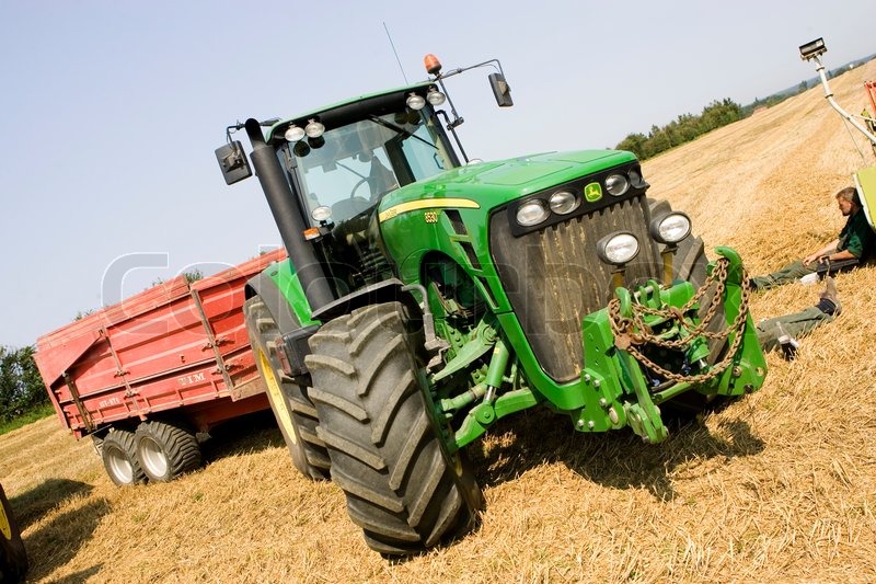 Tractor in the field | Stock image | Colourbox