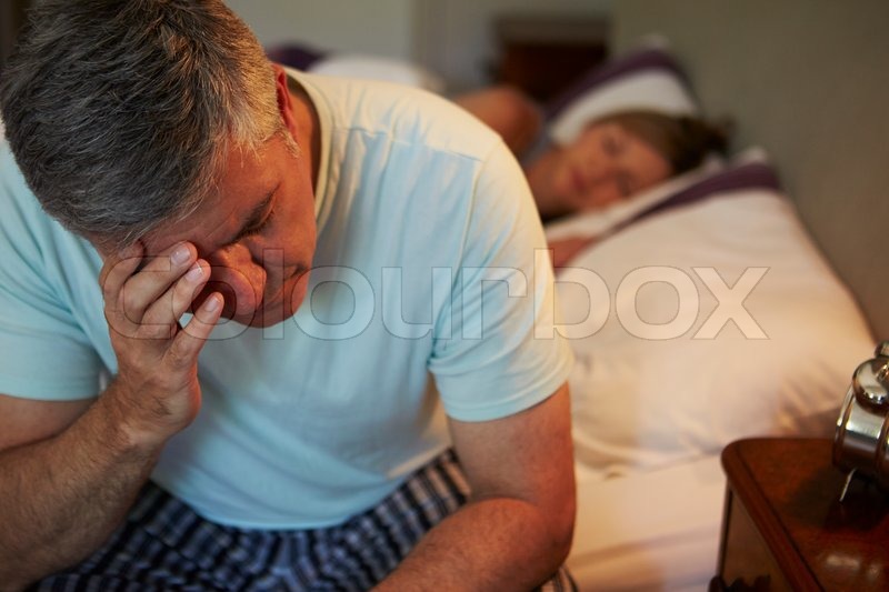 Man Awake In Bed Suffering With ... | Stock image | Colourbox