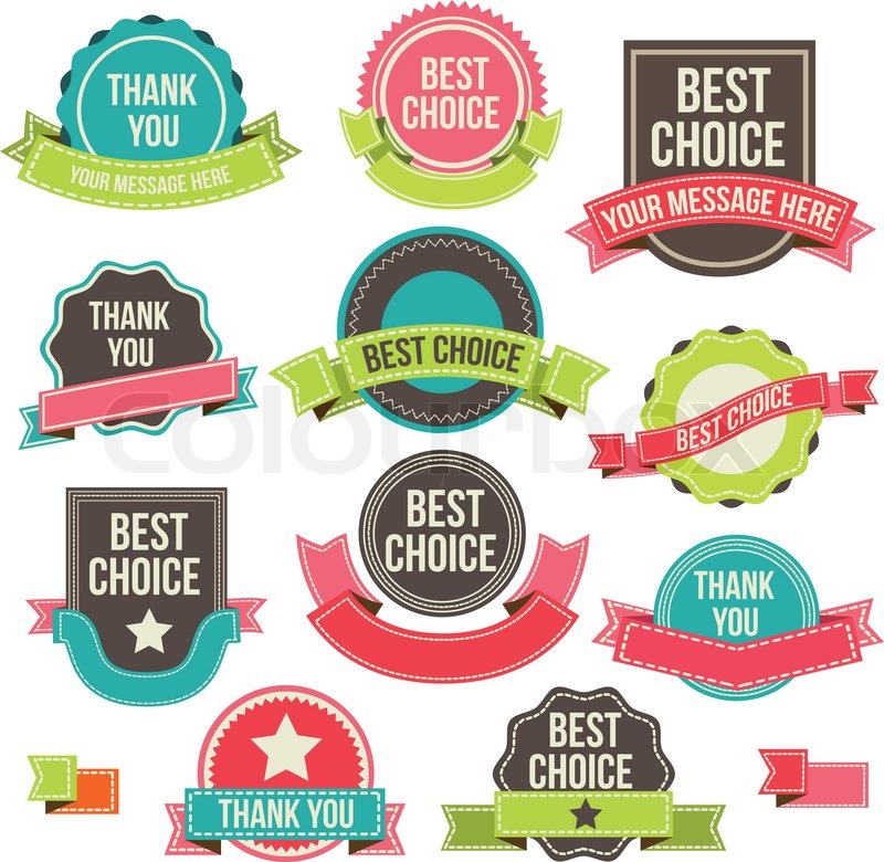 Collection of labels and ... | Stock vector | Colourbox