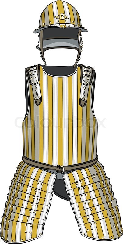 Vector gold ceremonial armor of the ... | Stock vector | Colourbox