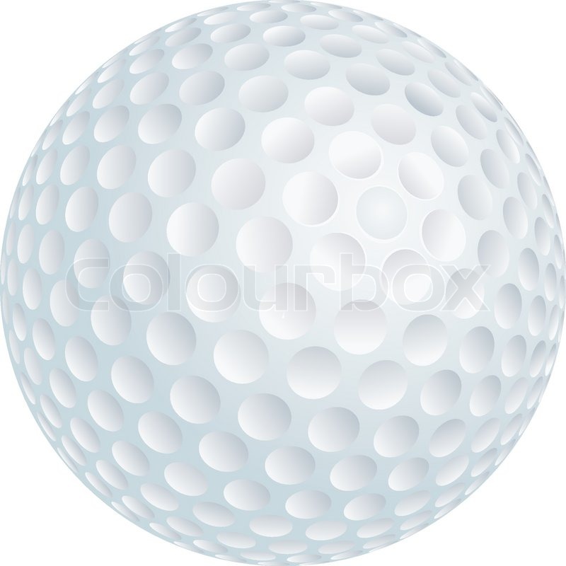 Golf Ball Vector Simple