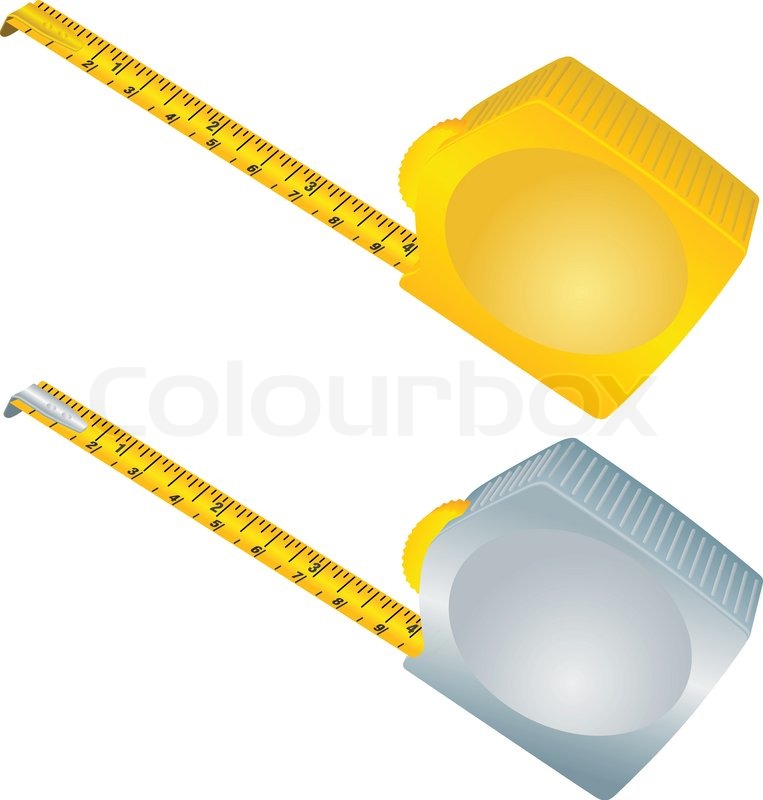 Silver and gold measure meters over ... | Stock vector | Colourbox