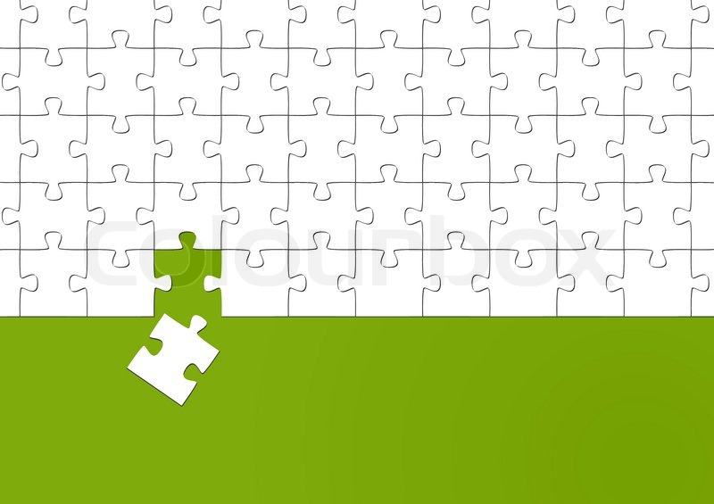 The matching puzzle piece | Stock vector | Colourbox